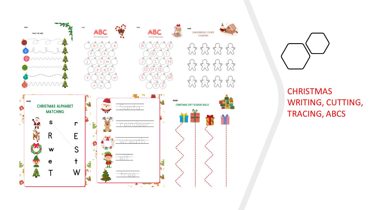 44 Pages Digital Download Christmas Themed Learning Activity, Preschool ...
