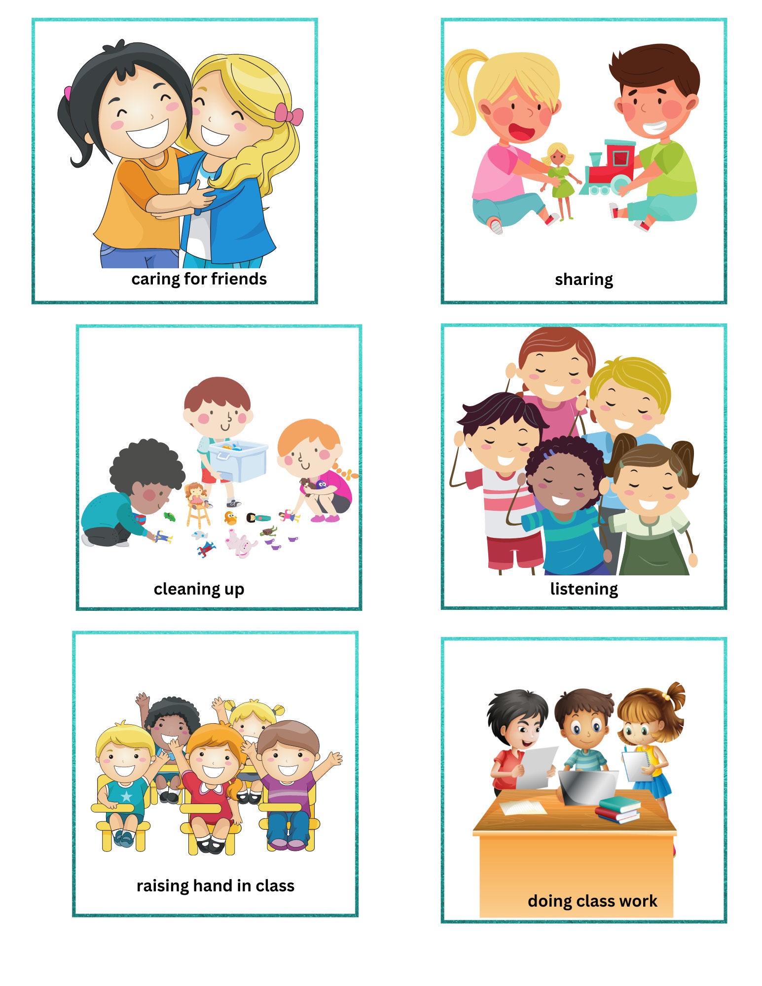 Classroom Rules \ Behavior Sort \ Good and Bad Choices \ Positive and ...
