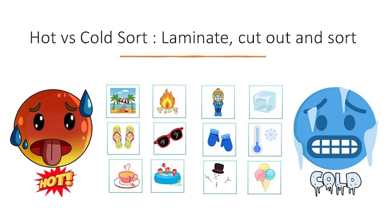 Hot Vs Cold Sort \ Temperature Sort \ Hot and Cold Activities ...