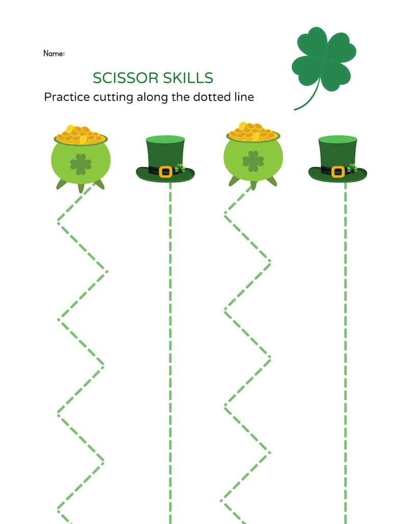 Cutting Practice Worksheet. Scissor Practice, Cuting Practice, Cut ...