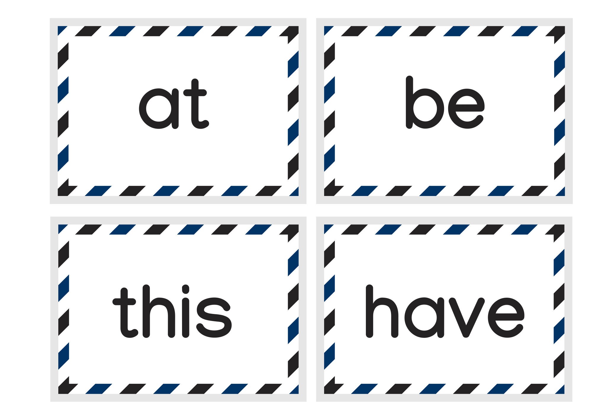 100 Fry Sight Words, Flash Cards, High Frequency Words, Sight Word List ...