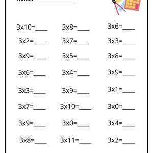 Multiplication Worksheets 1-12 , Multiply Pages, 12 Math Pages ...