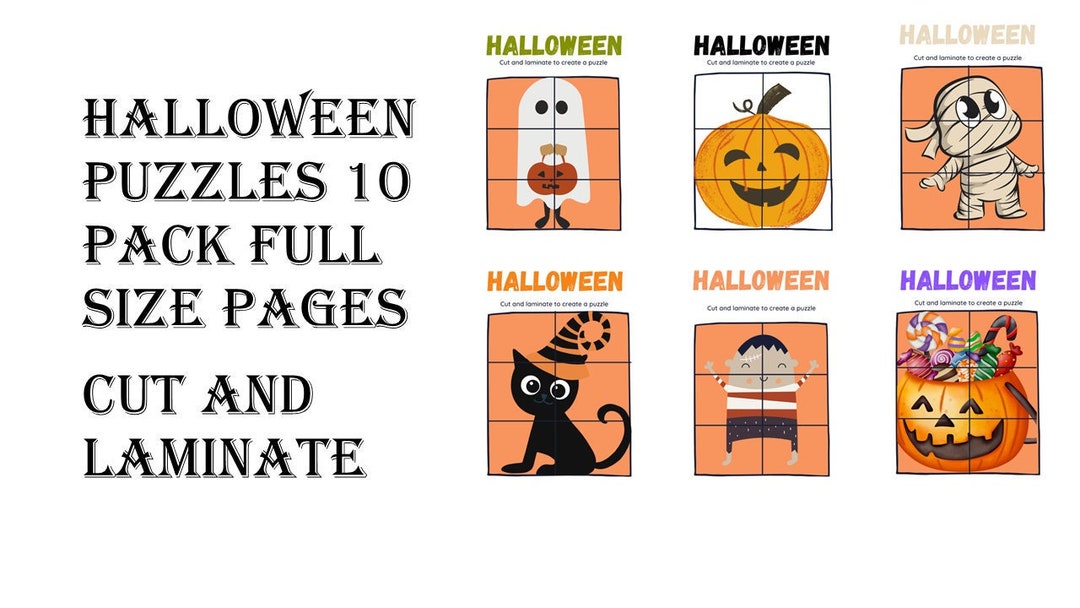 Halloween Puzzles, Kids Puzzles, Worksheet, Learning Printable, School ...