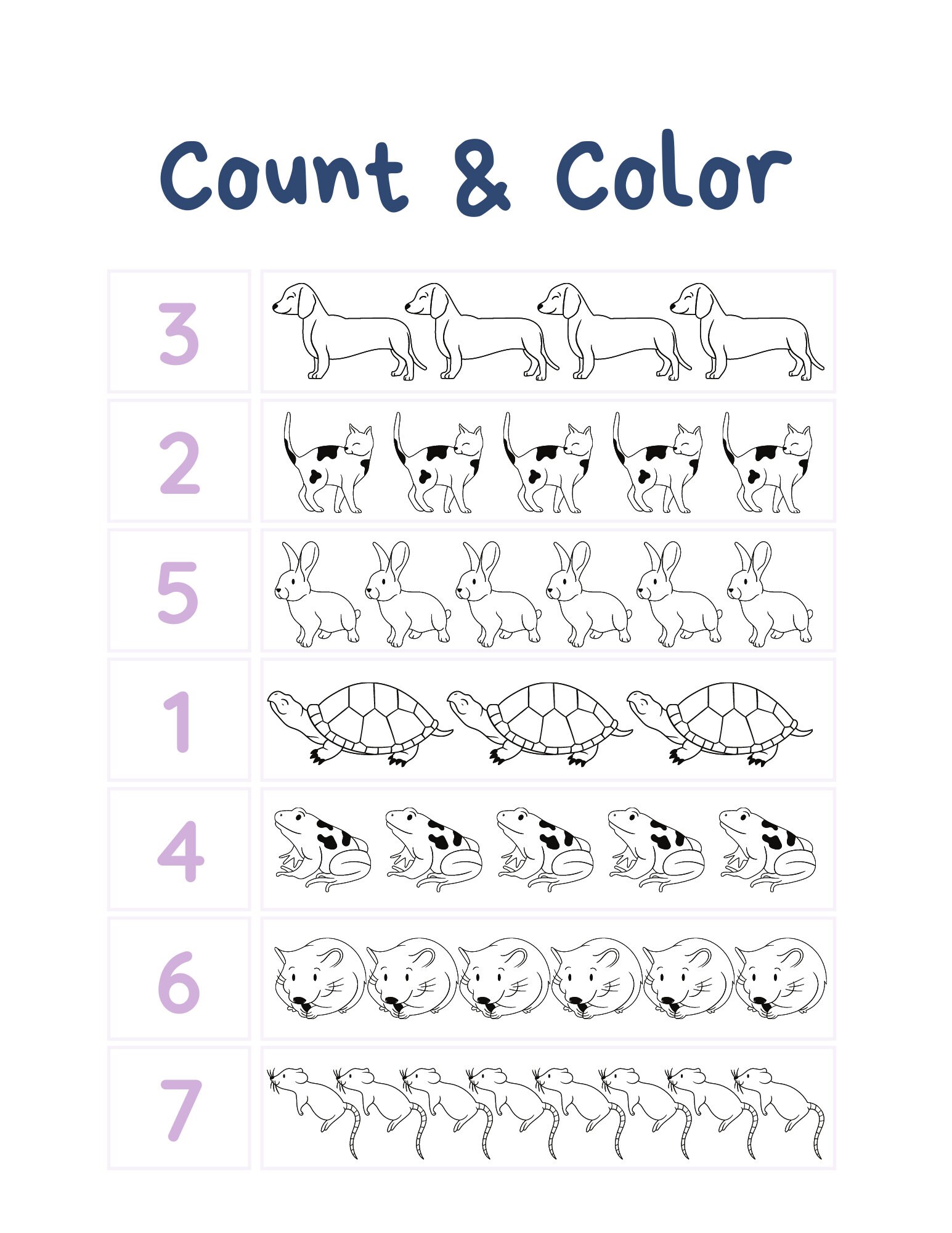 Counting Printables, Preschool Math, Elementary Math, Counting, Number ...