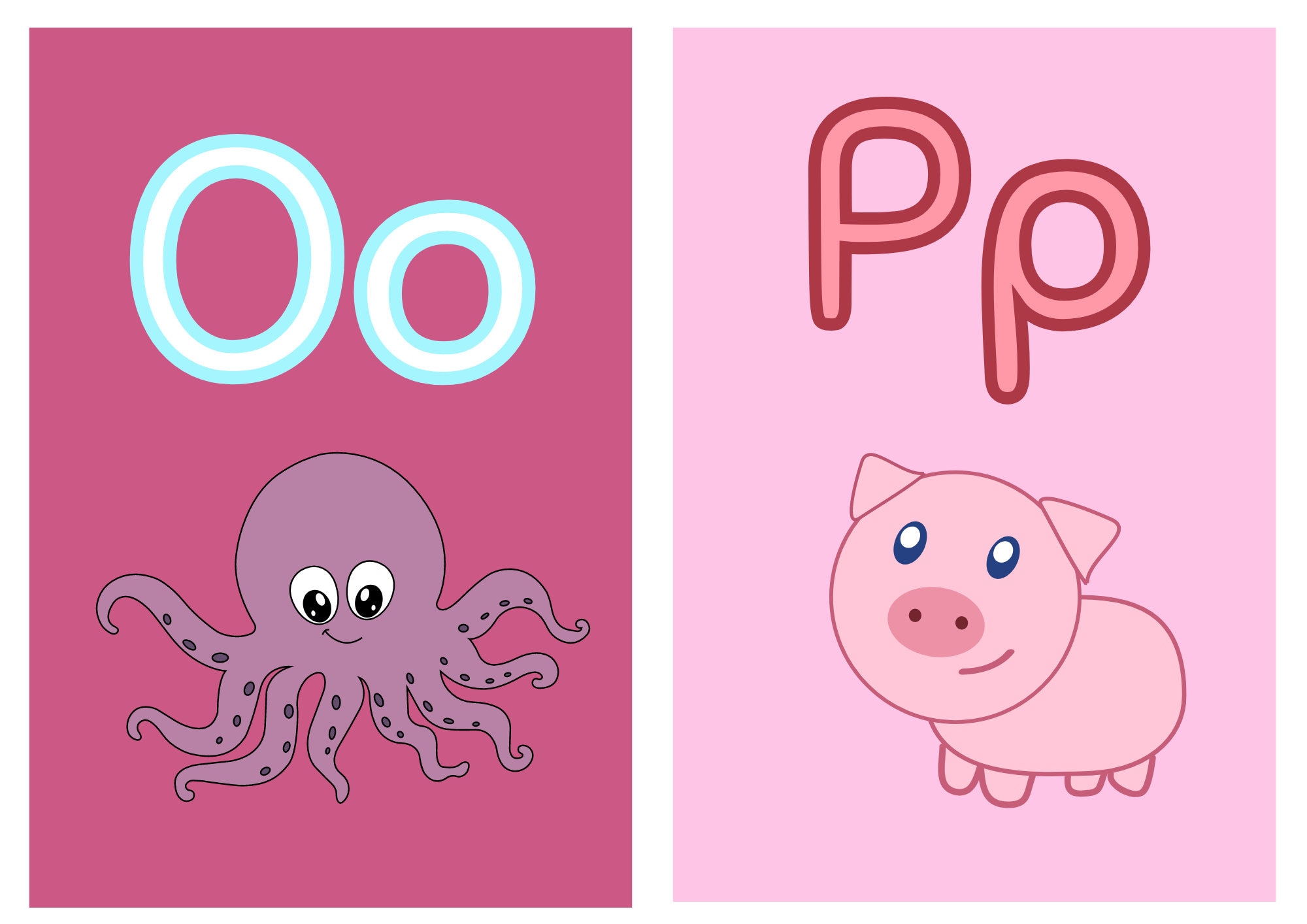 Alphabet Flash Cards, ABC Flash Cards, Abc Worksheet, ABC Practice, A-Z ...