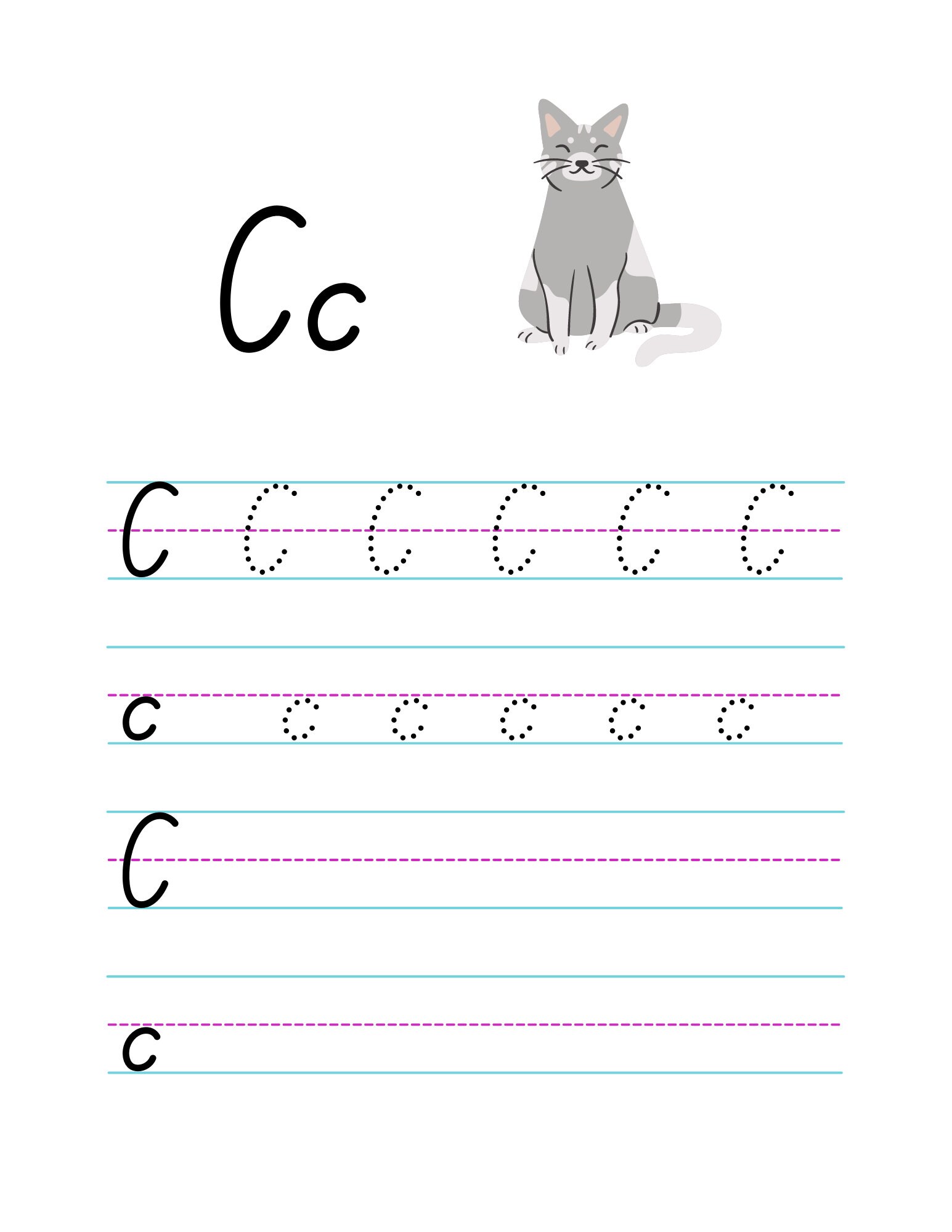 A - Z Handwriting Practice, Homeschool Learning, Elementary Writing ...