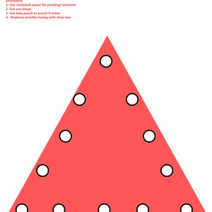 Shape Lacing Cards / Shape Lessons / Shape Activities / Kindergarten ...