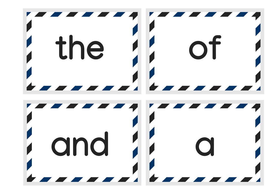 100 Fry Sight Words, Flash Cards, High Frequency Words, Sight Word List ...