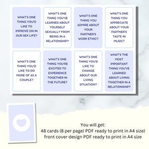 48 Printable Get to Know Couple Conversation Card,couple Conversation ...