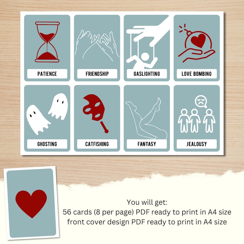 56 Printable Mini Oracle Card Deck, Message Oracle Card, Printable ...