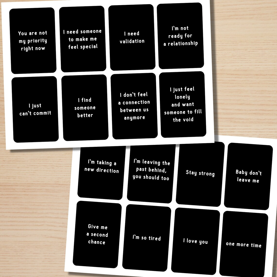 72 Printable Mini Oracle Card Deck, Message Oracle Card, Printable ...