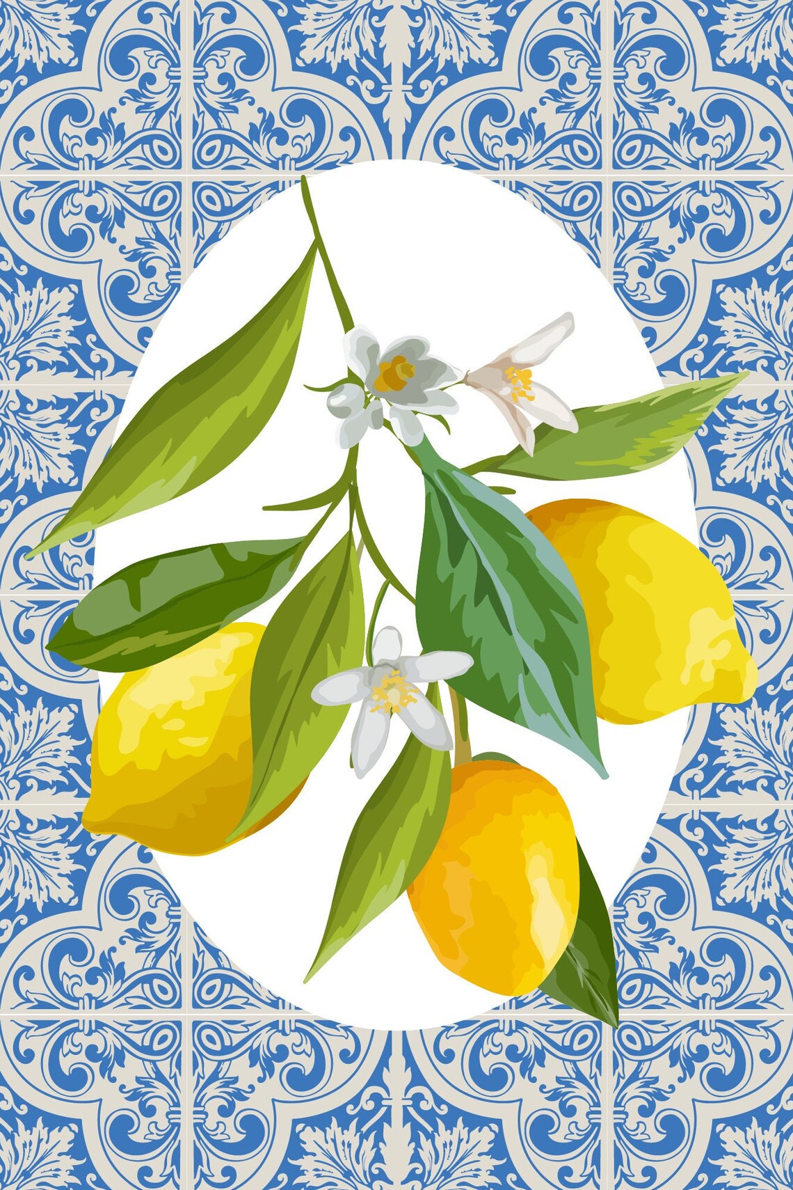 Lemon Wall Art | Downloadable | Digital | Instant Print | Lemons | A4 ...
