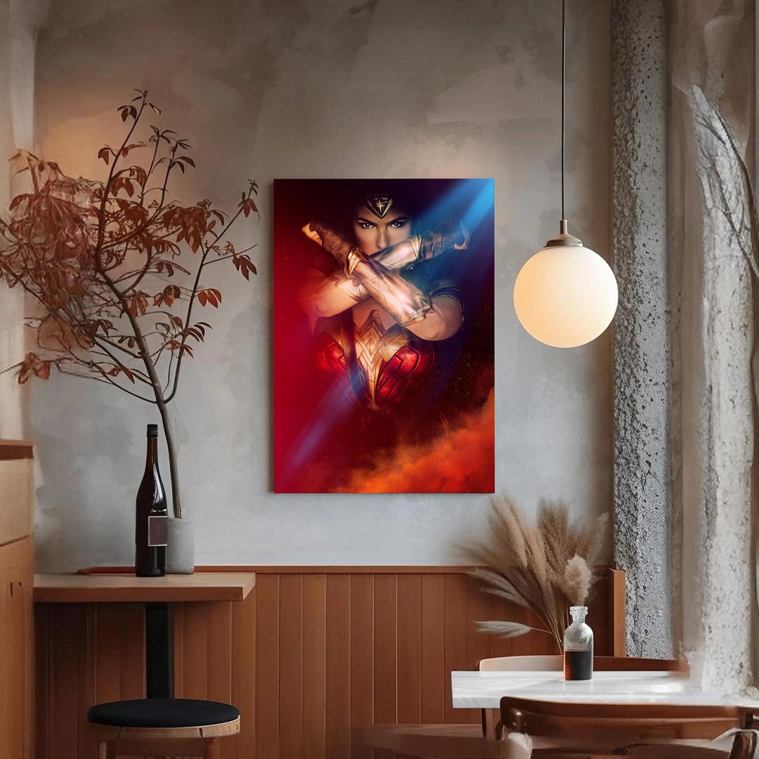 Wonder Woman Movie Artwork on Canvas Iconic Superhero Wall Decor ...