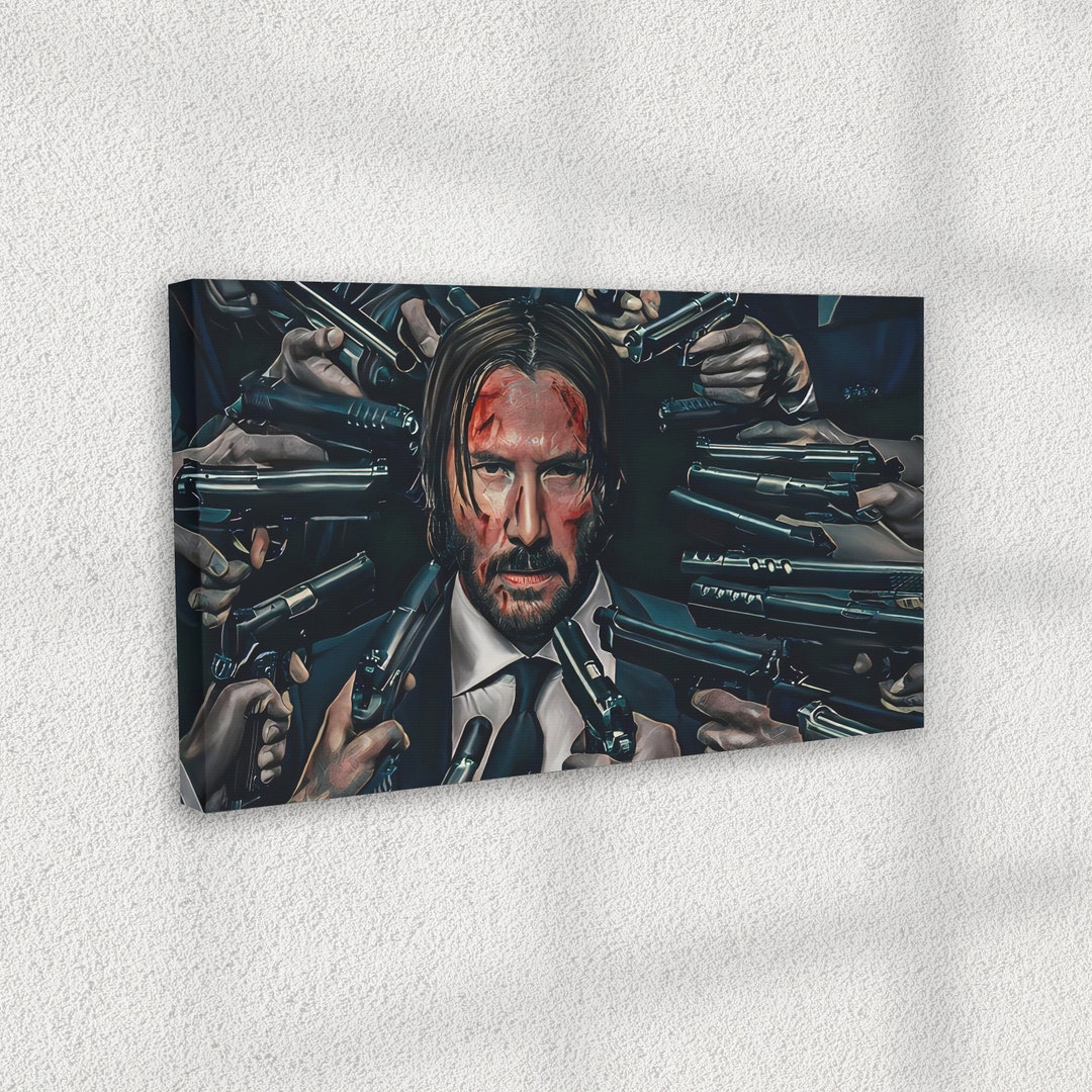 John Wick Custom Made Canvas Wall Art Prints – Home Decor Wall Art ...