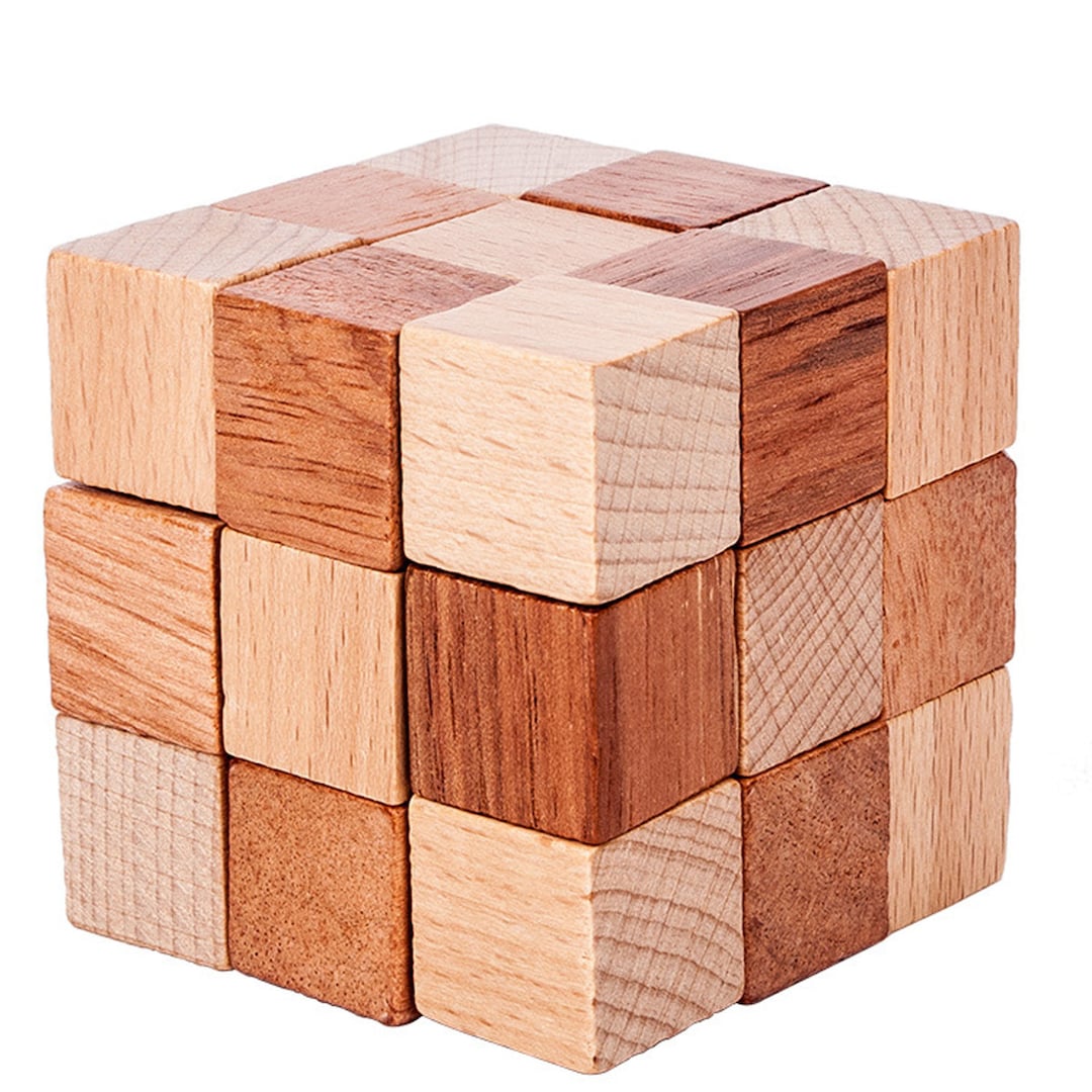 Rubik's Cube Wooden Rubik's Cube Children's Game - Etsy