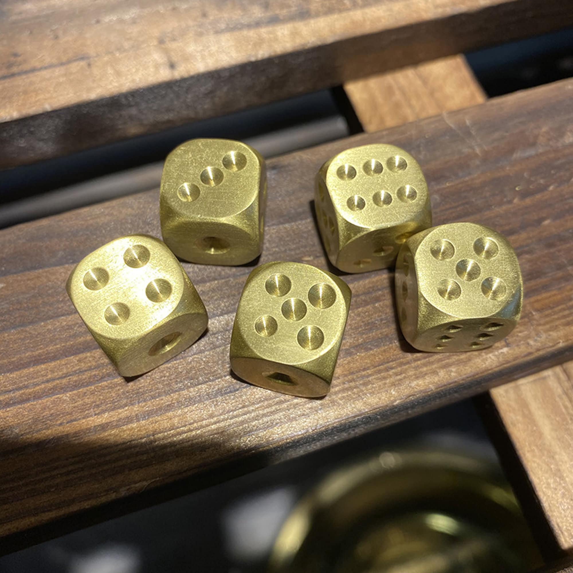 1pcs Pure Copper Solid Dice, Party Board Game Creative Brass Dice, 1 ...