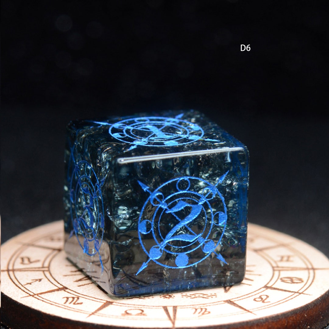 Blue Fantasy Dice Dnd Dice Coc Running Group Dice Trpg - Etsy
