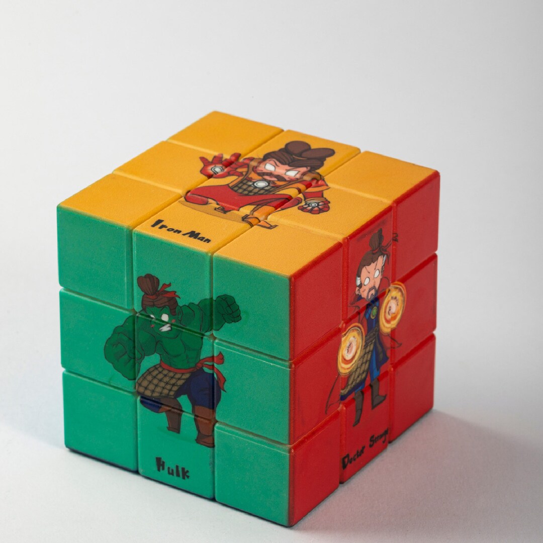 Cartoon Animation Pattern Rubik's Cube Three-order - Etsy
