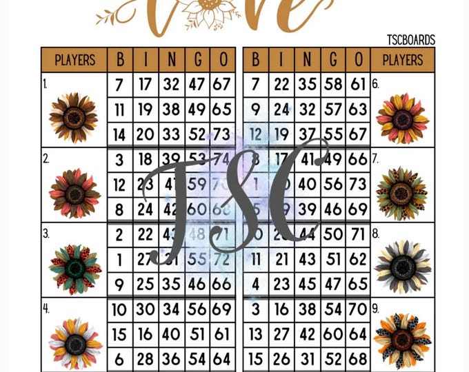 5 Mixed Block Bingos - Etsy Canada