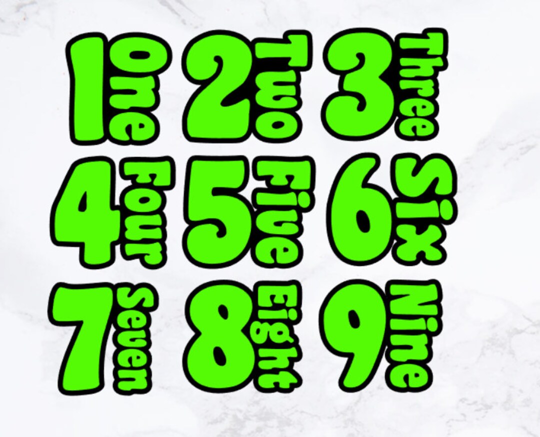 Groovy Number Cookie Cutters - Etsy