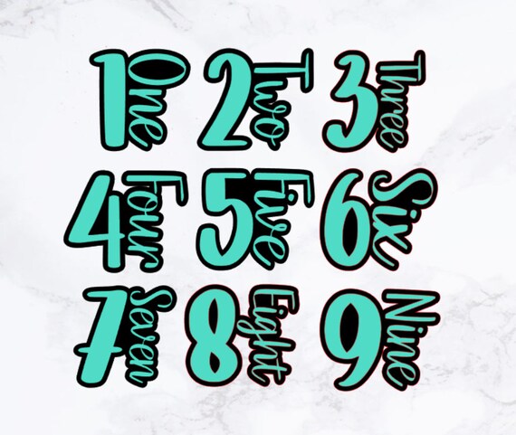 Girly Number Cookie Cutters - Etsy