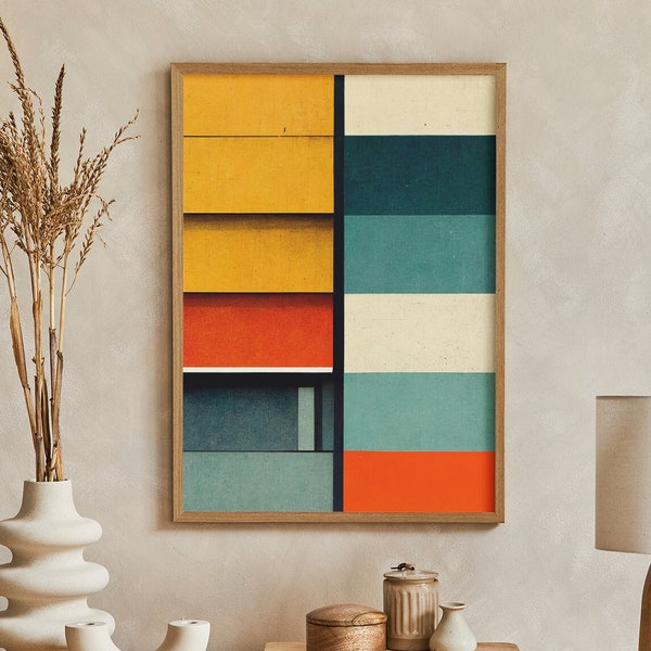 Colorblock Art - Etsy