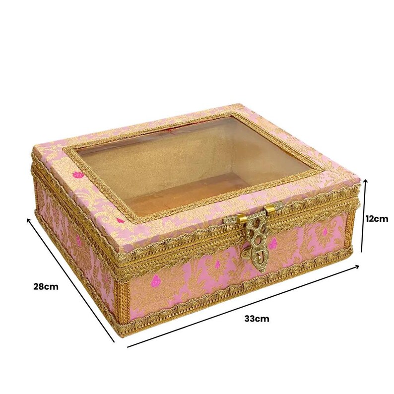 Traditional Trousseau/gift Box With See Through Top - for Saree ...