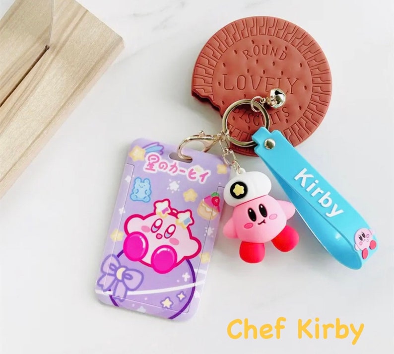 Kirby Work Badge Kirby ID Holder Kirby Keychain Kirby - Etsy