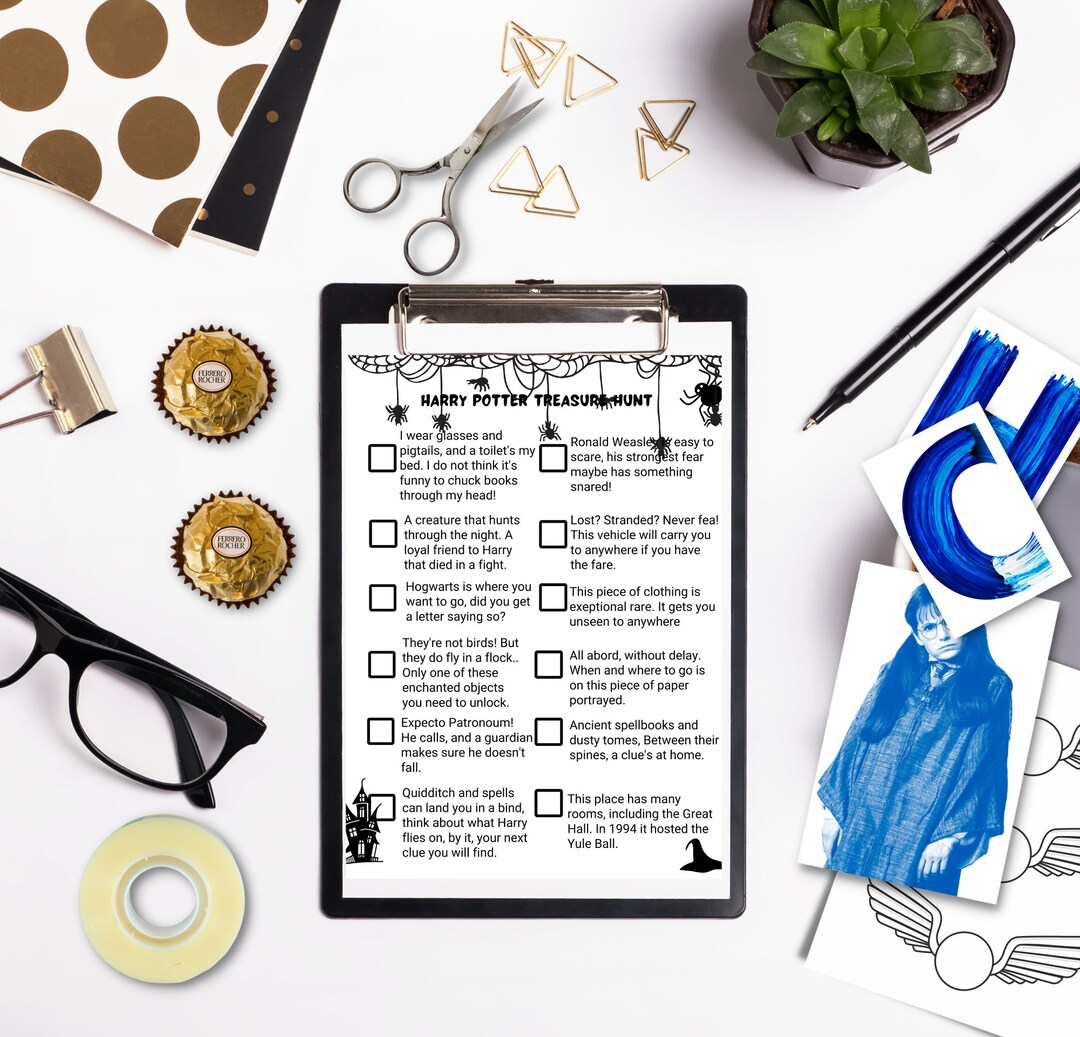 Printable Harry Potter Treasure Hunt Witch and Wizard - Etsy UK