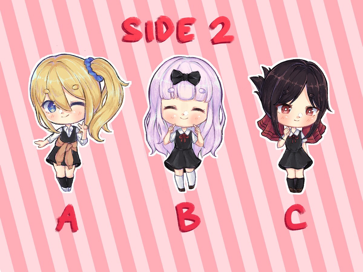 Kaguya-sama Love is War Chibi Acrylic Glitter Keychains - Etsy