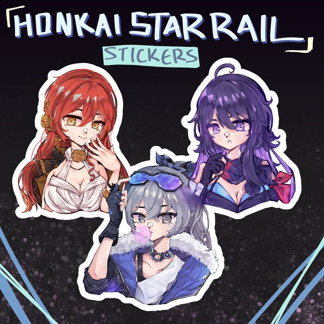 Honkai Star Rail Stickers Himeko Seele Silver Wolf - Etsy UK