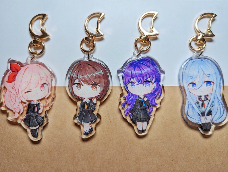 Nightcord at 25:00 PRSK Acrylic Glitter Keychains/charms - Etsy