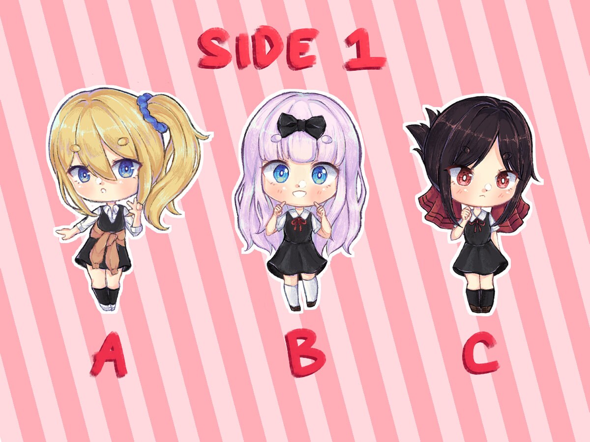 Kaguya-sama Love is War Chibi Acrylic Glitter Keychains - Etsy