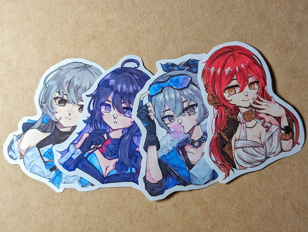 Honkai Star Rail Stickers - Himeko, Seele, Silver Wolf, Bronya - Etsy