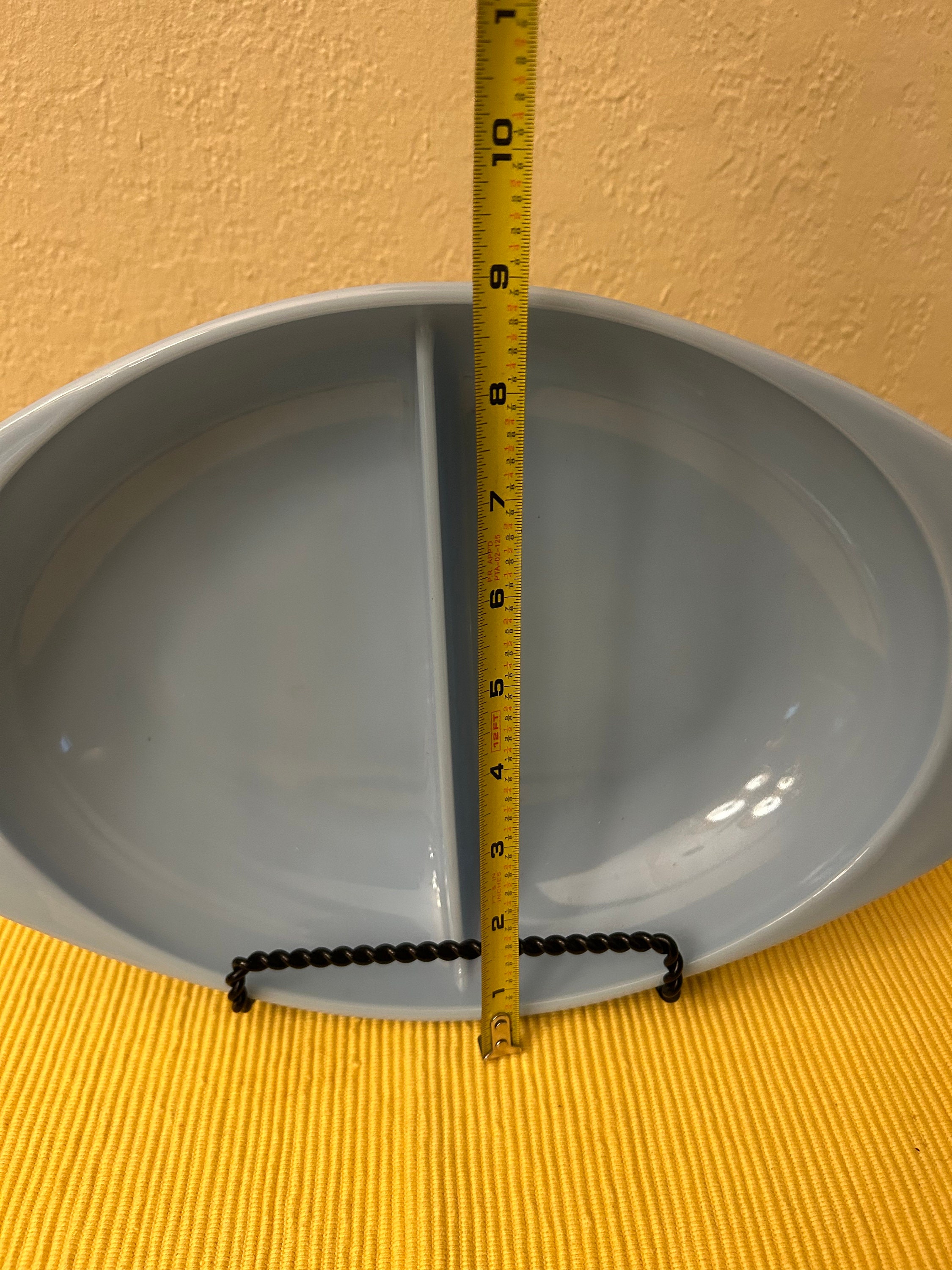 Pyrex Delphite Blue Divided Dish - Etsy