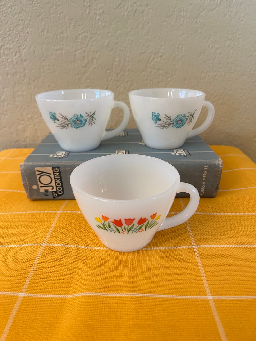 Anchor Hocking Fire King Tea Cups - Etsy