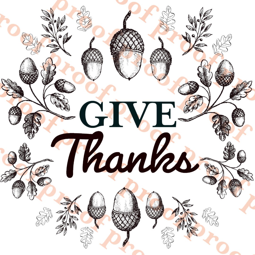 Give Thanks Digital Download - Etsy