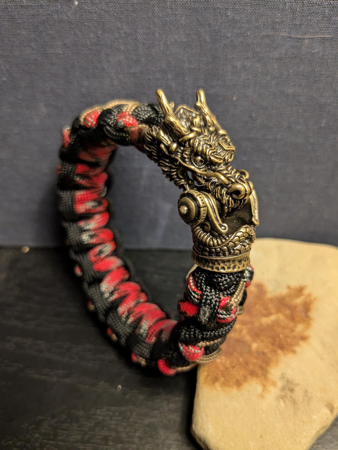 Japanese Dragon Head Clasp premium Paracord Bracelet - Etsy