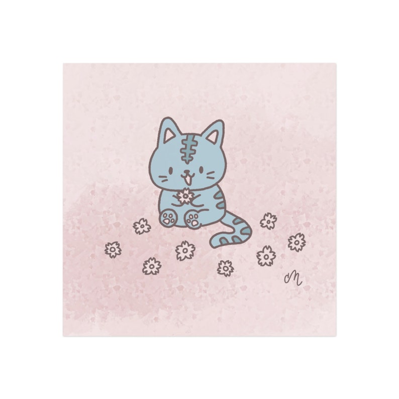 Magnet Cat Cute Cat Illustration Art Magnet Spring Sakura Japanese ...