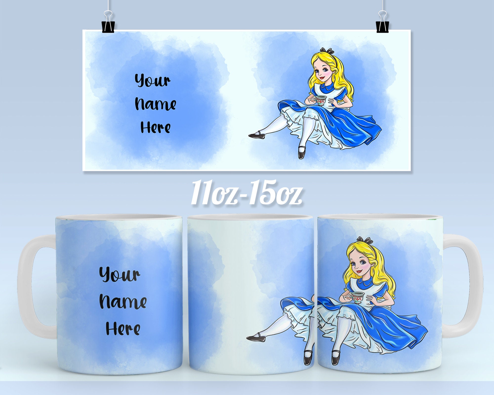 18 Princess Mug Desigs for Sublimation ,11 Oz & 15 Oz Mug Png Digital ...