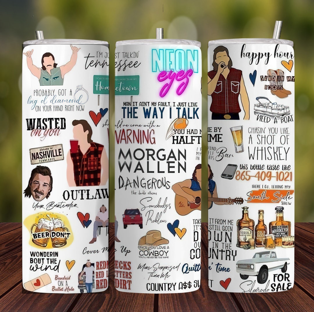 Wallen 20 Oz Skinny Tumbler PNG Digital Download, Morgan Tumbler Wrap ...