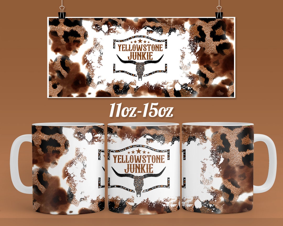 Yellowstone Western Mug Png, Coffee Mug Design, 11oz & 15 Oz Mug ...