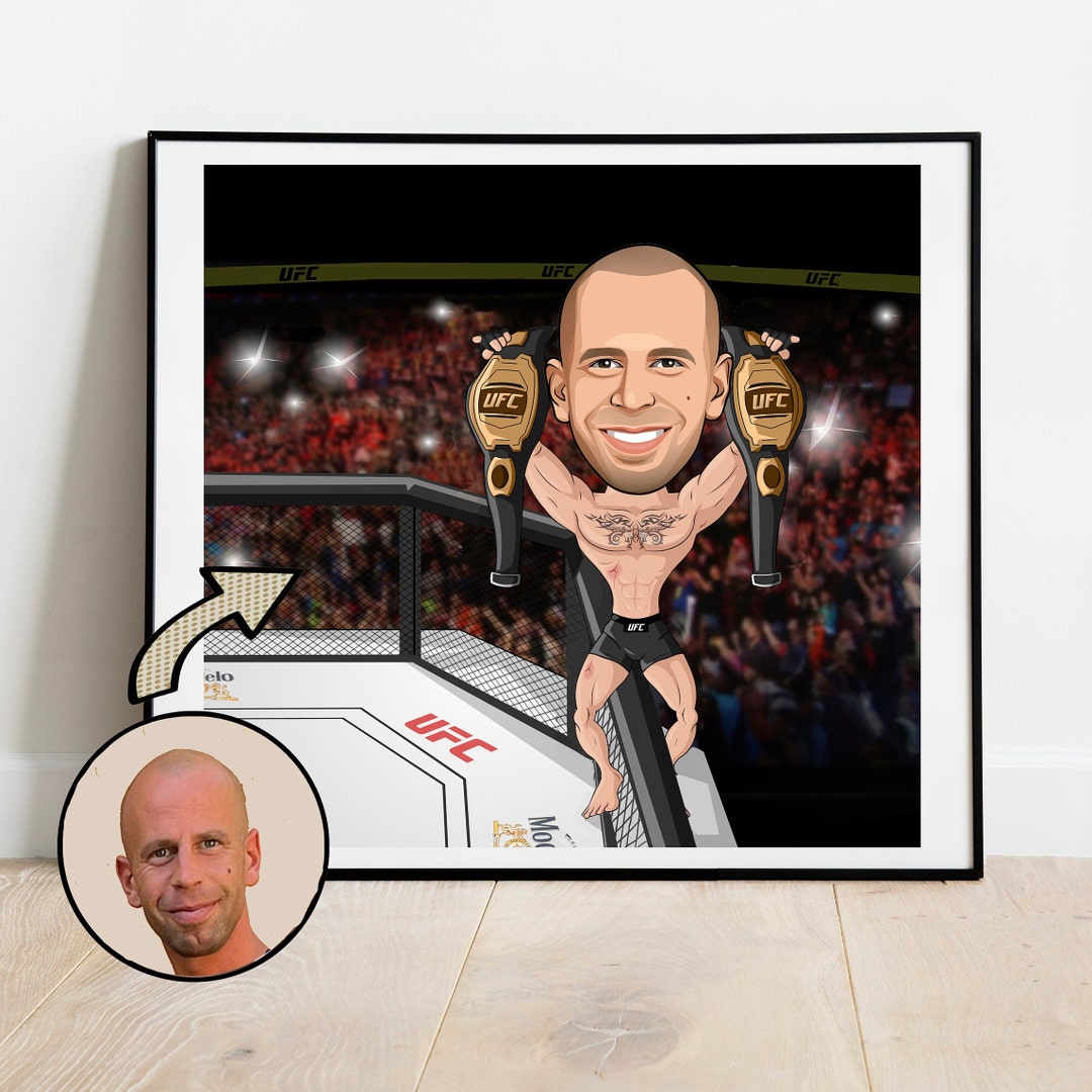 UFC Caricature Custom Sports Portrait Digital Cartoon - Etsy
