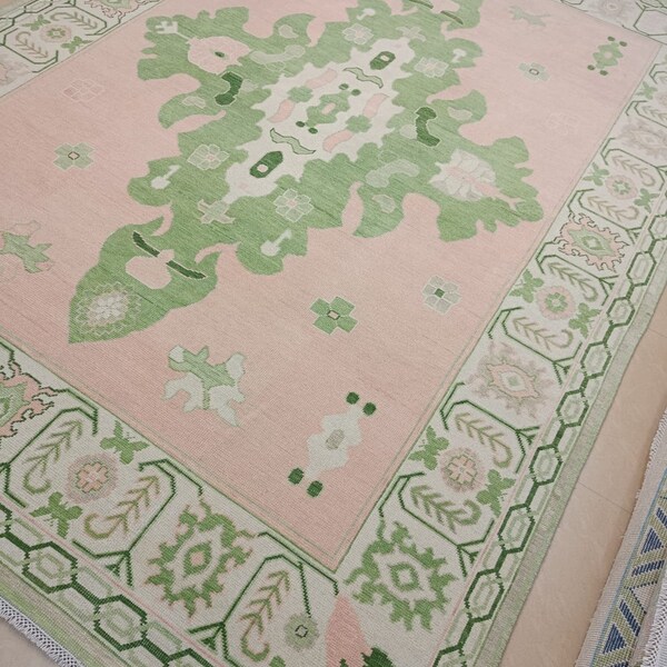 Pink Oushak Rug - Etsy
