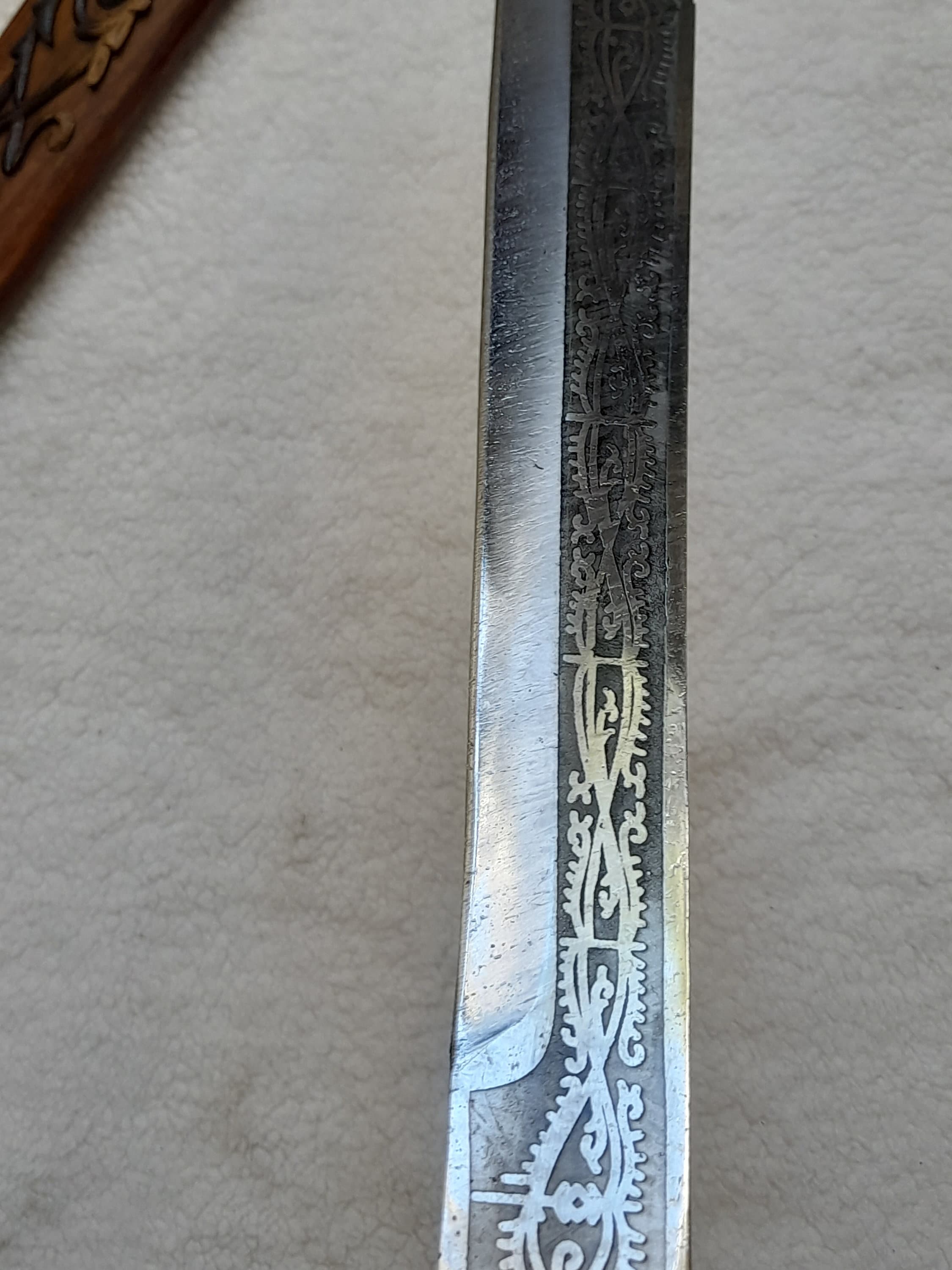 Indonesian Sword Klewang With Carved Blade With Sonokeling - Etsy Australia