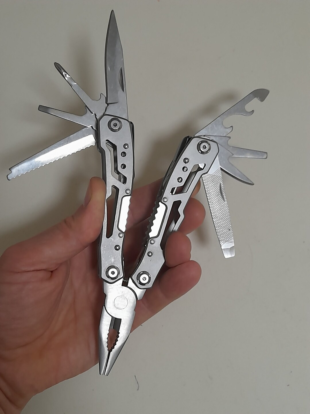 Multitool 14-in-1 Pocket Tool Set Folding Knife Pliers Bottle Opener ...