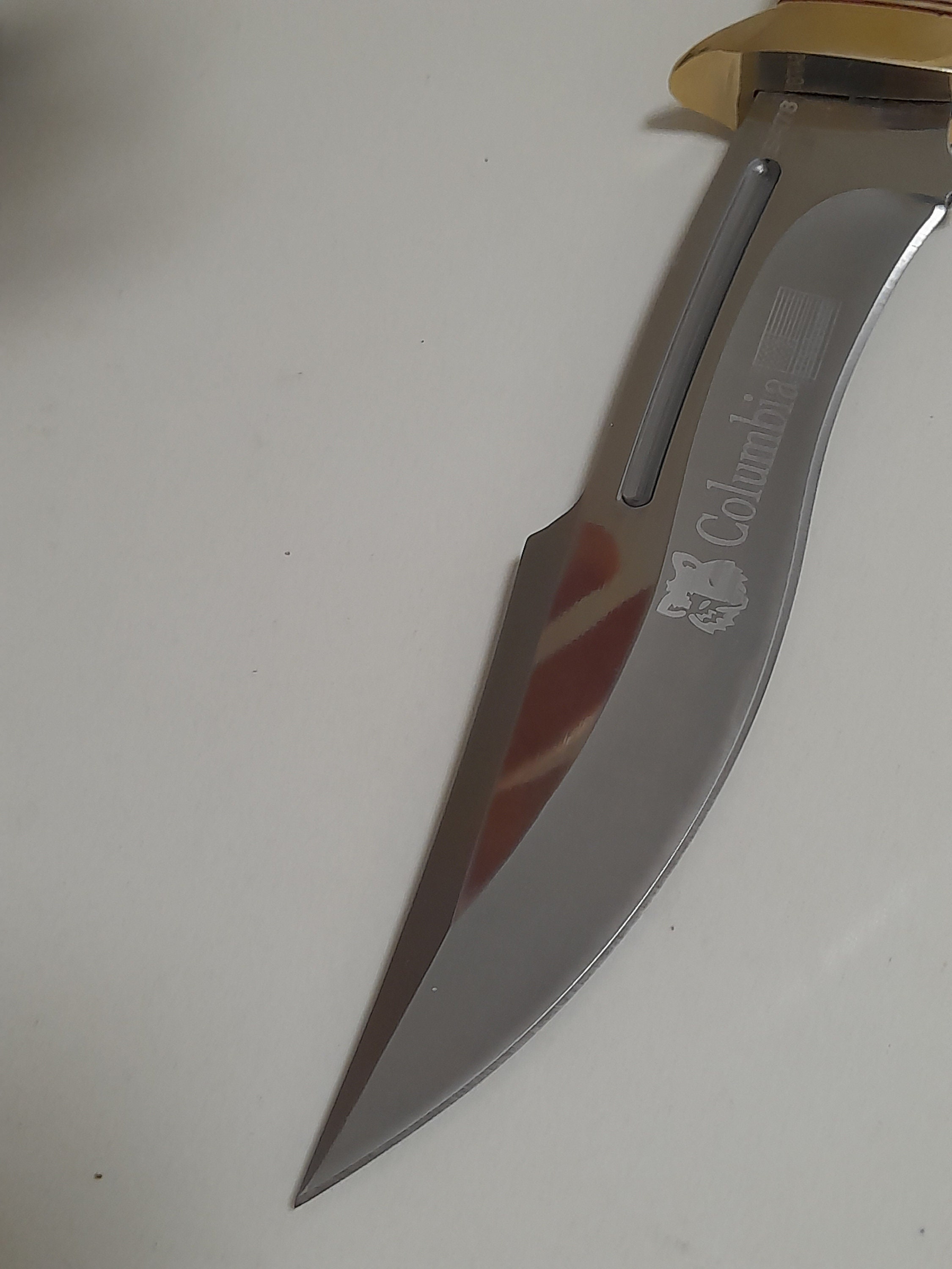 Large Bowie Knife COLUMBIA SA78 Full Tang Fixed Knife Hunting Survival ...
