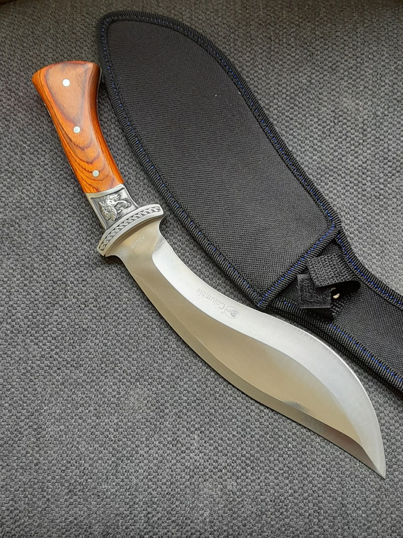 Kukri Heavy Duty Outdoor Machete Knife Columbia A3205 With Black Nylon Sheath - Etsy