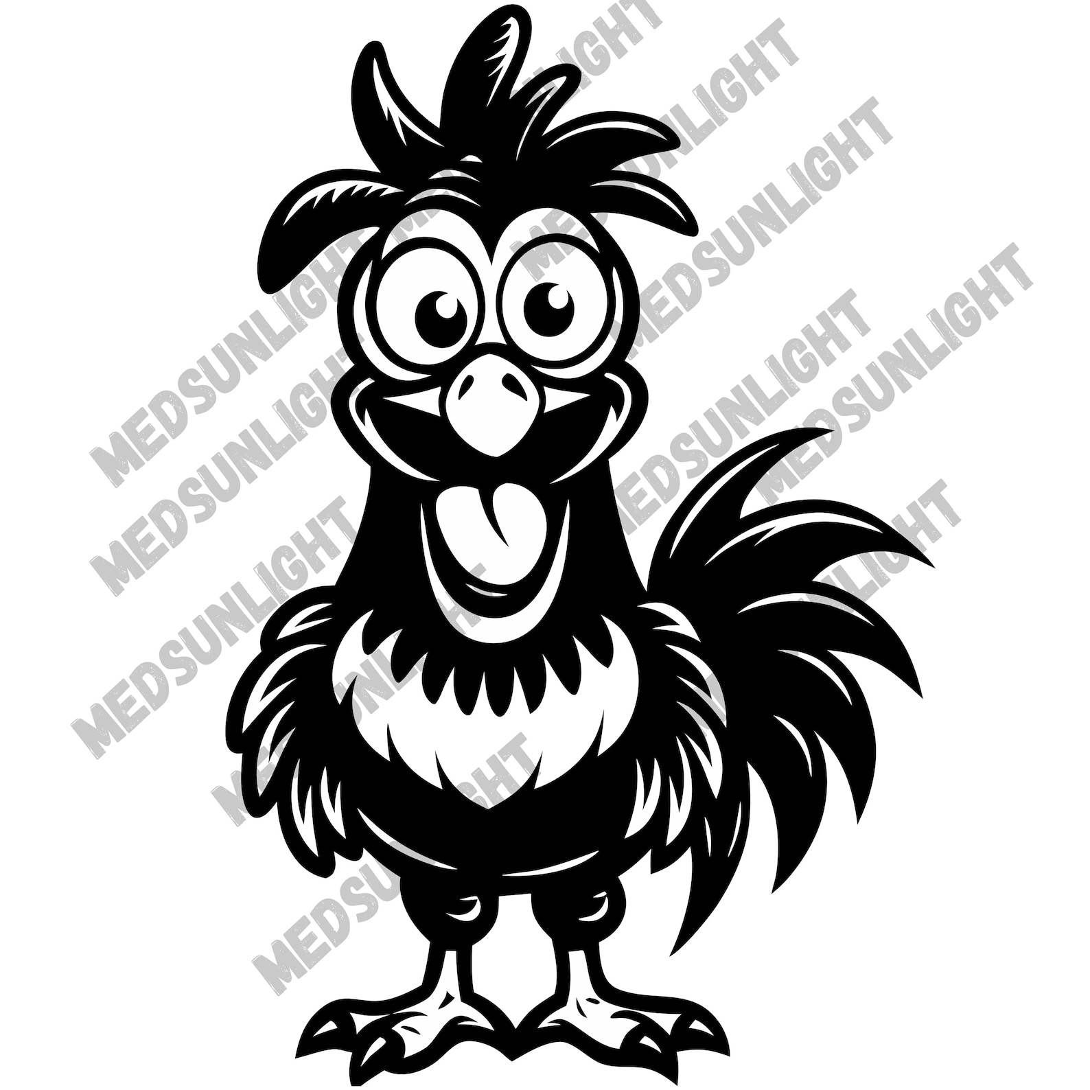Crazy Chicken Svg & Png, 24 Rooster Clipart, Chicken Vector Image ...