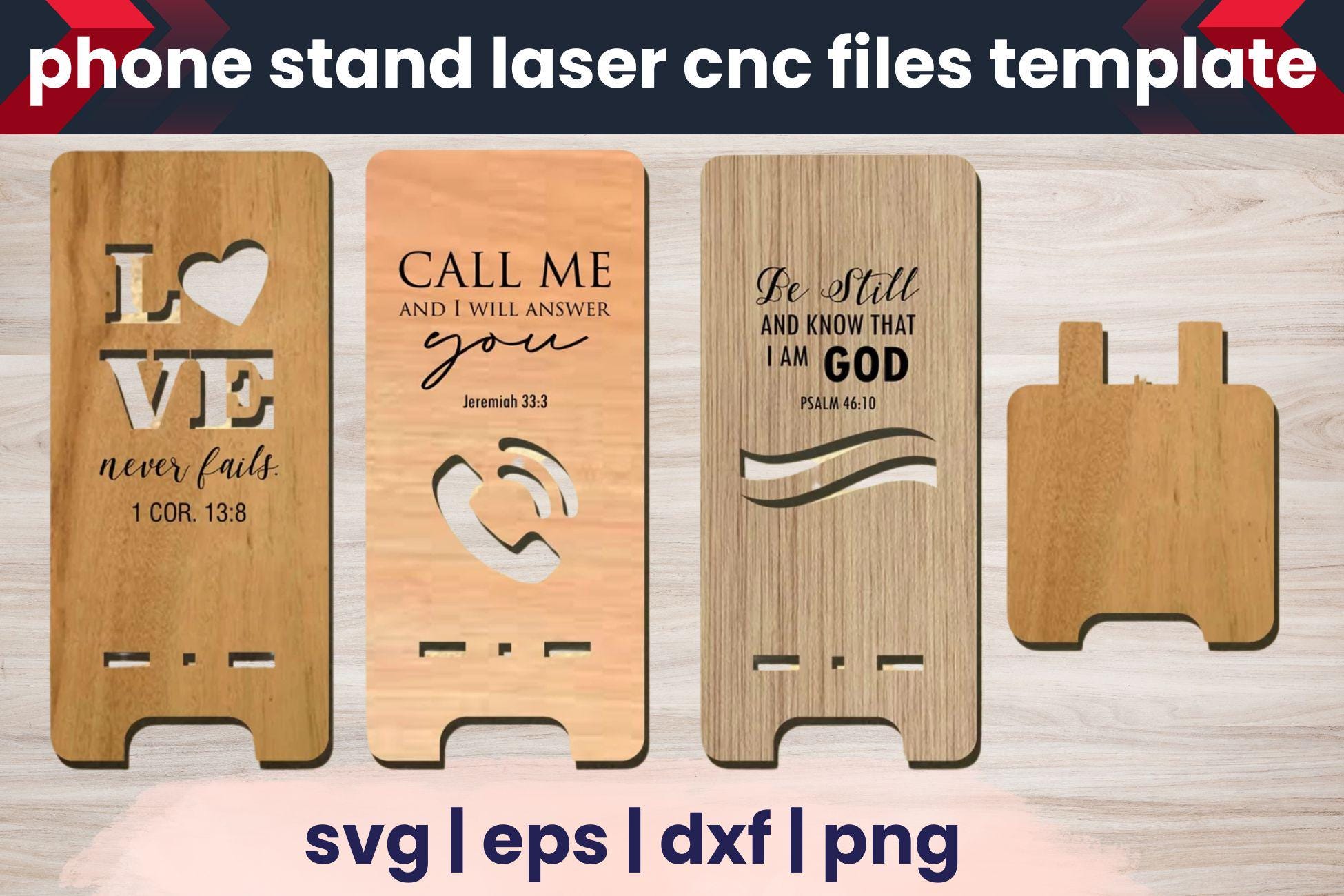 Phone Stand Laser Cut SVG | Cell Phone Stand SVG Bundle, Laser Cut ...